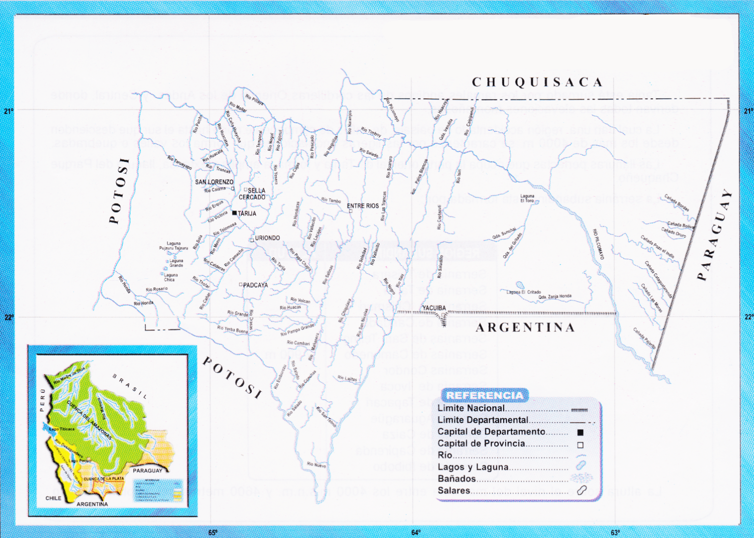 Hidrografía de Tarija, Bolivia